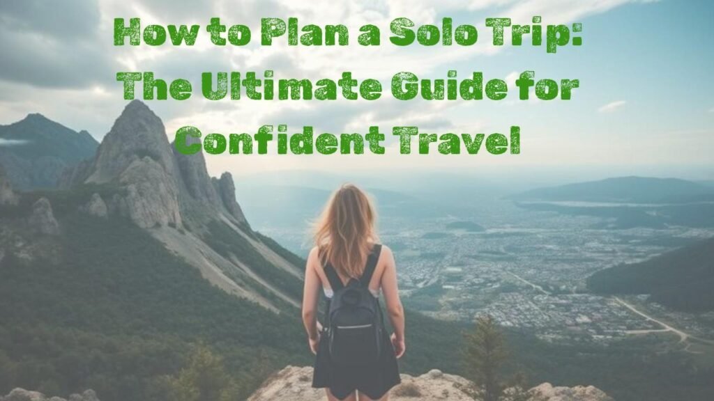 How to Plan a Solo Trip : A Travel Guide to Going Solo Abroad